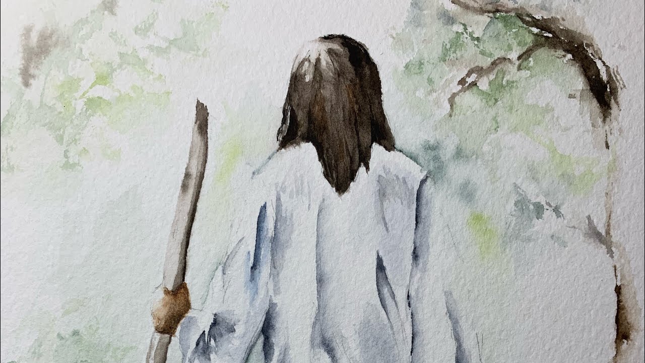 Painting of the Savior watercolor demo tutorial - YouTube