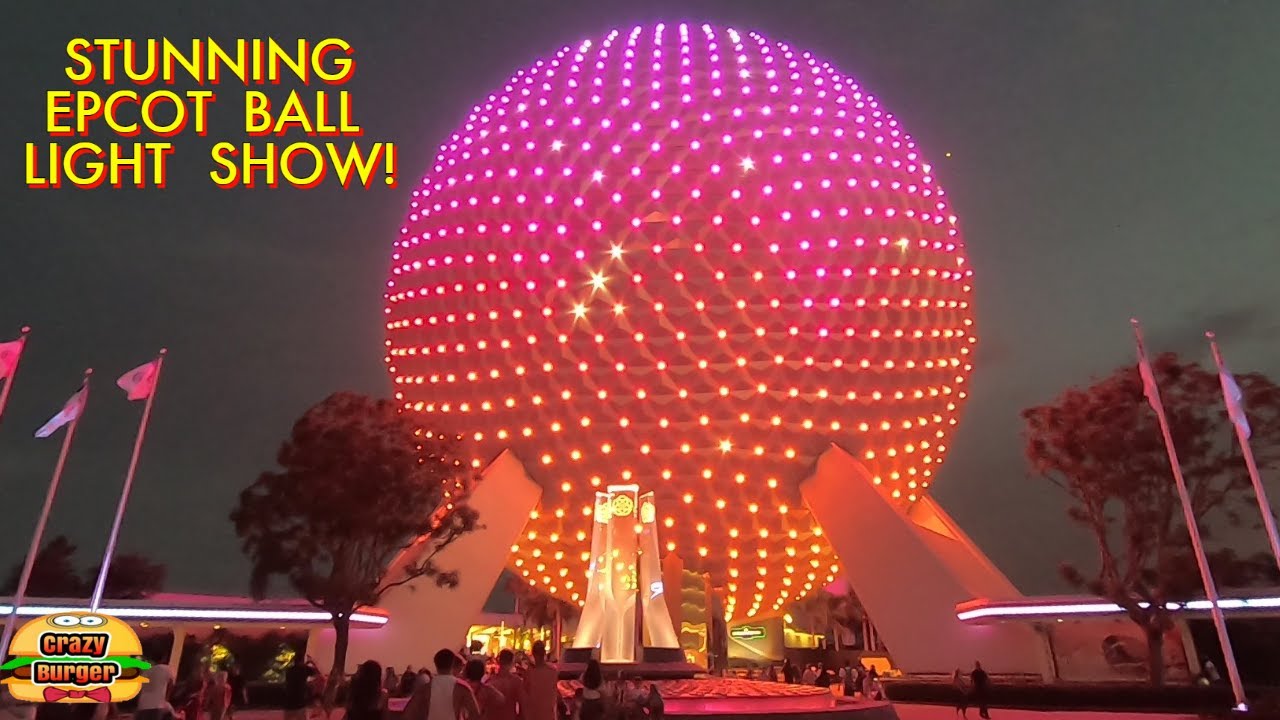 The Stunning Epcot Ball Light Show at Disneyworld! - YouTube