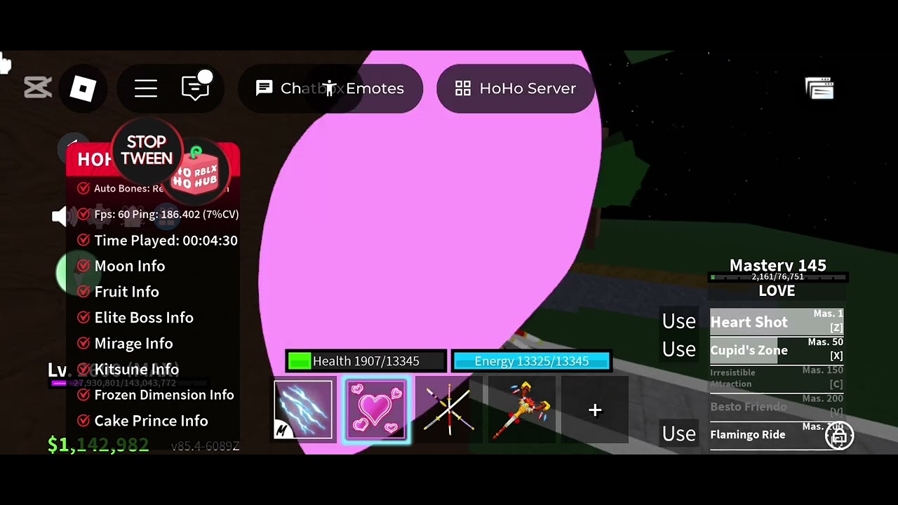 Hoho hub auto farm mastery fruit showcase - YouTube