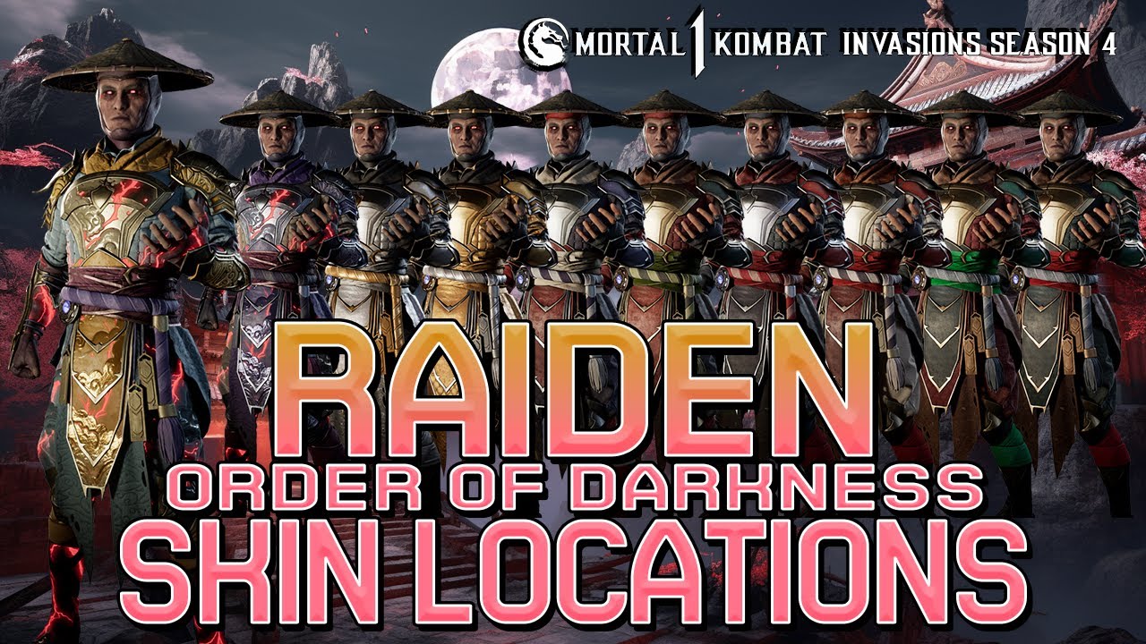 Raiden Order of Darkness Skins in Mortal Kombat 1 Season 5 & How To Get ...