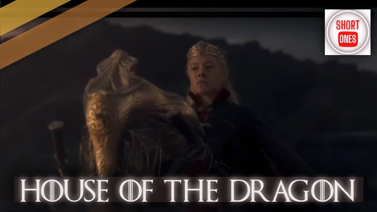 Rhaenyra and syrax at dragonstone House of the Dragon short ones - YouTube