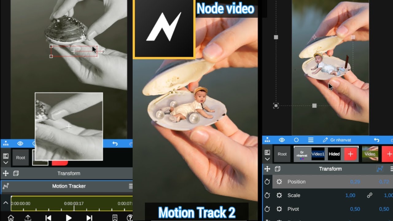 Node video motion track phần 2 - Ẩn trong vỏ sỏ - YouTube