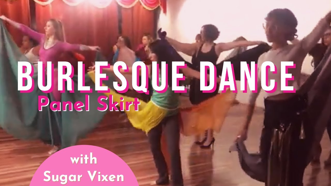 Burlesque Dance Choreography - w/ Sugar Vixen (Panel skirt) - YouTube