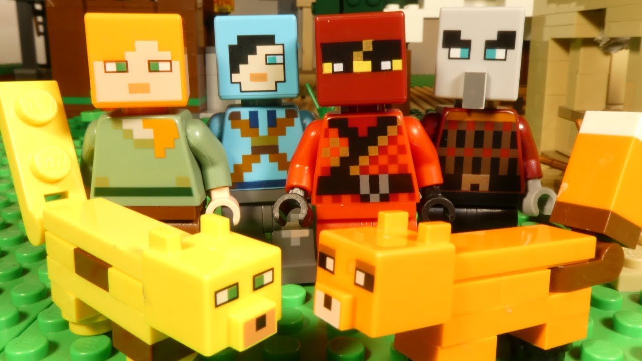 LEGO MINECRAFT FUNNY FOX + BATTLE COMPILATION - YouTube