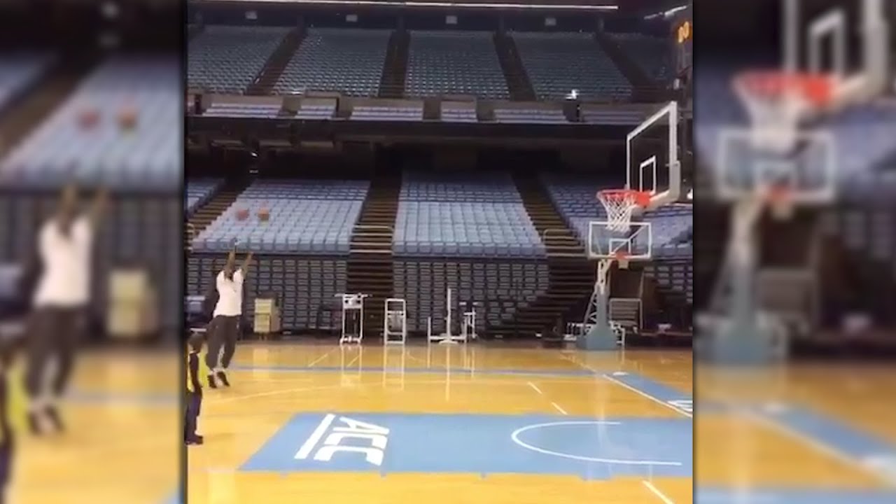 Former NBA star Rasheed Wallace nails two trick shots at same time ...