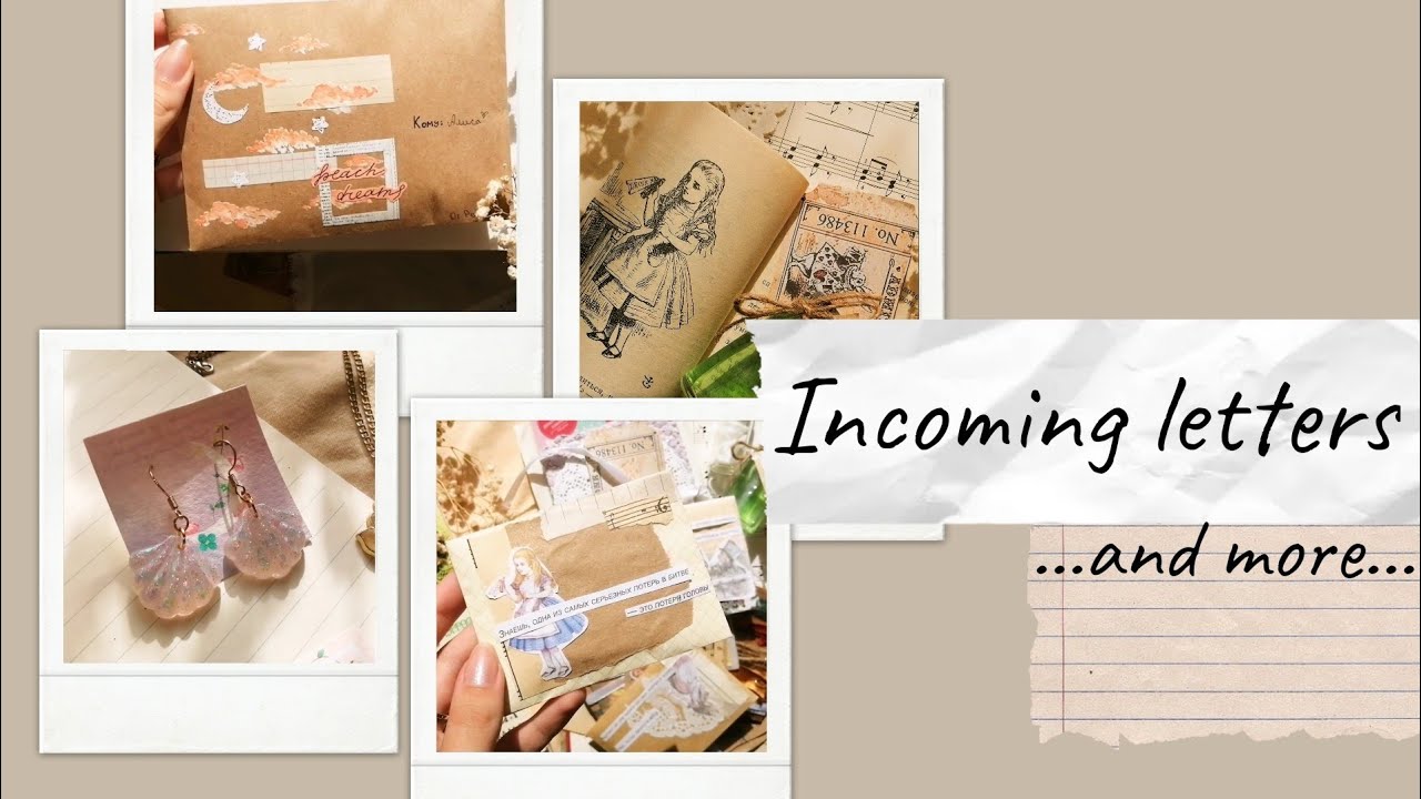 Incoming letters: входящие письма-подарки к моему Дню Рождения - YouTube