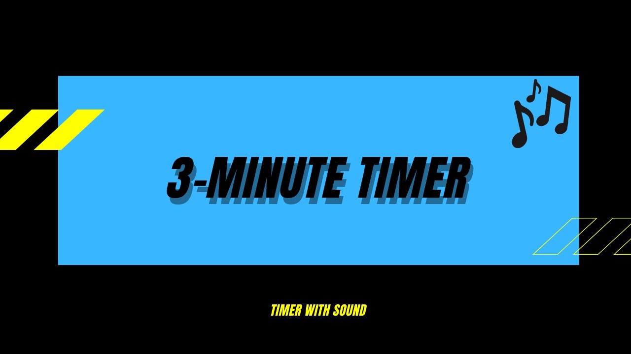 3 Minute Timer with Music and Countdown Clock - YouTube