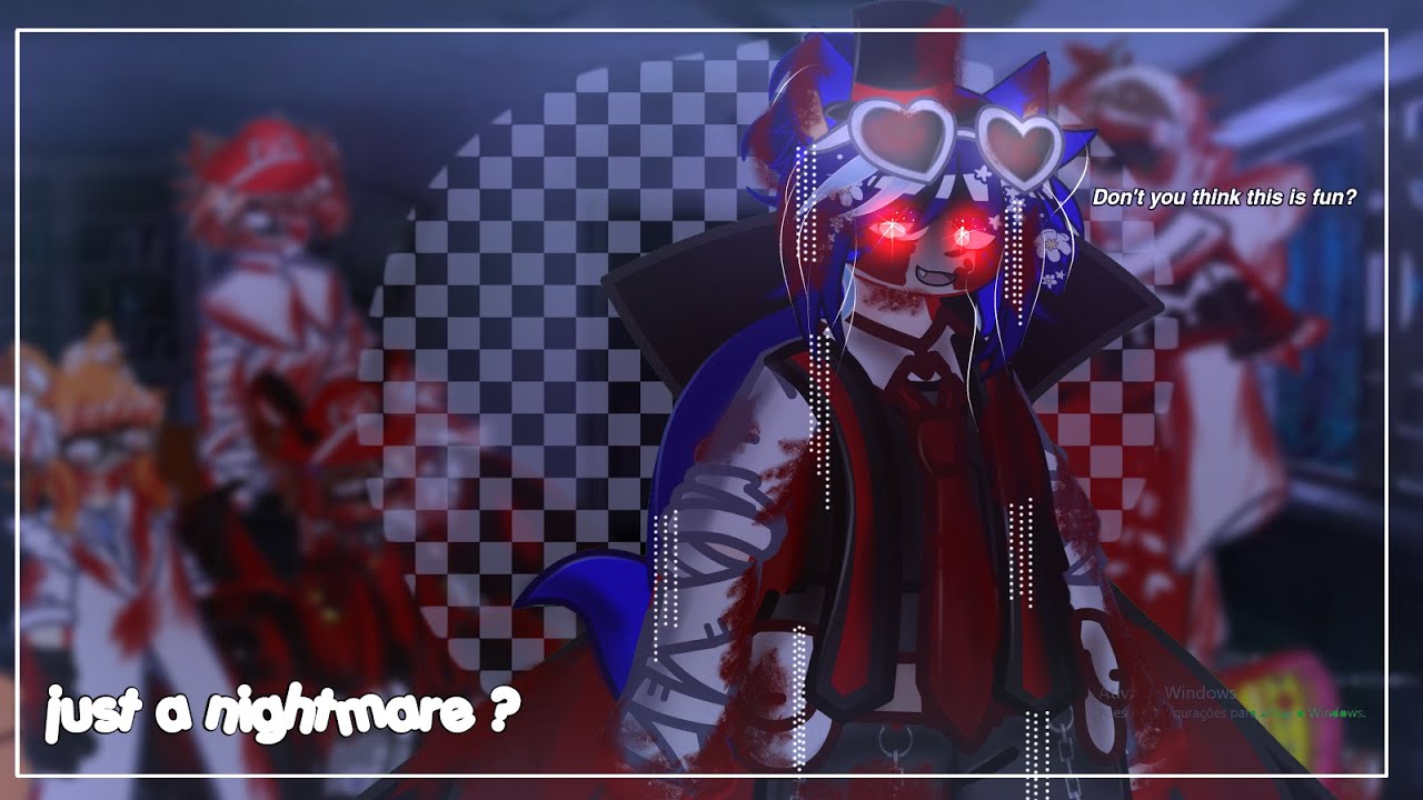 𖦹 𓈒 just a nightmare ? 🌈 FNAS ︵ gacha nebula ꪆৎ halloween special! 🎃 ...