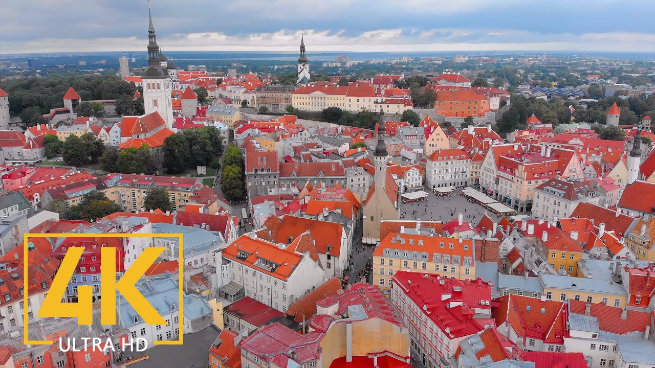 4K Tallinn Aerial View - Best Views of Tallinn from Above - Trip to ...