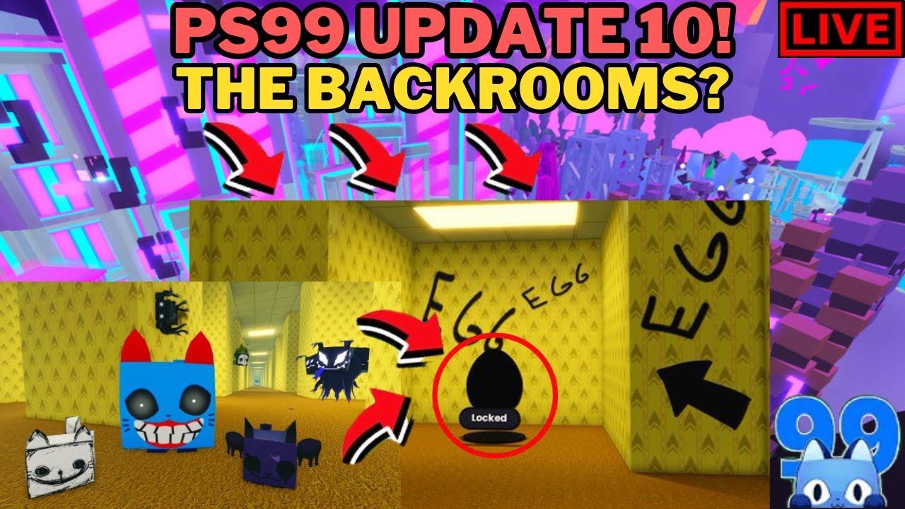 🔴LIVE: Pet Simulator 99 | Update 10!🔥 - The Backrooms - YouTube