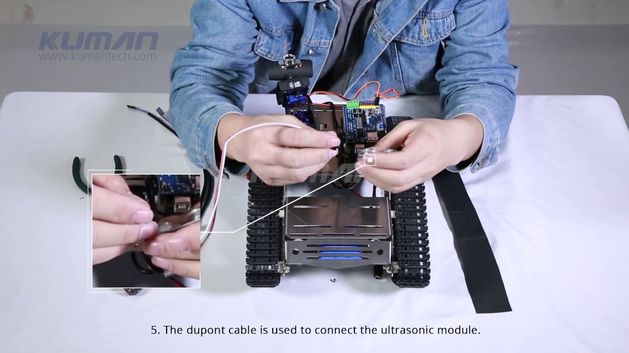 Kuman SM5 Wifi Control Smart Robot Car Assembly Video - YouTube