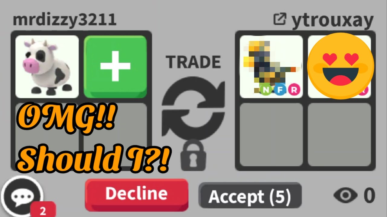 Receiving *AMAZING* Offers For My No Potion Cow • Adopt Me Roblox ...