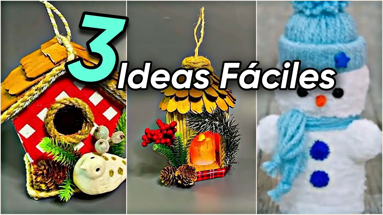 3 Ideas Creativas Que Puedes Hacer en Casa Facilmente - YouTube