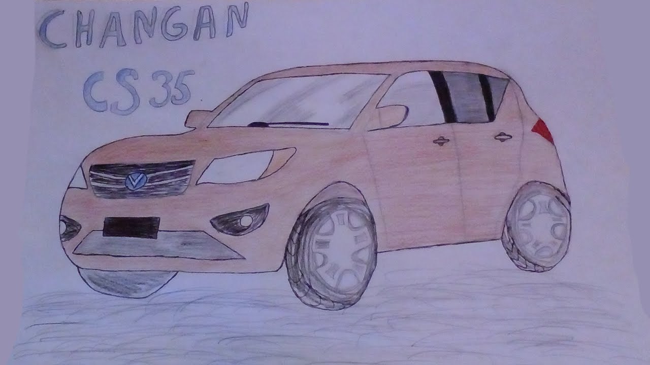 Changan CS 35 drawing / #changan #drawing - YouTube