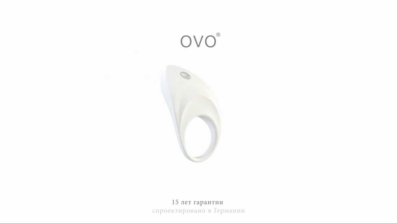 Виброкольцо OVO B7 Vibrating Ring White - YouTube
