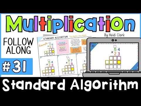 How to do the Standard Algorithm multiplication 54 x 23 (question #31 ...