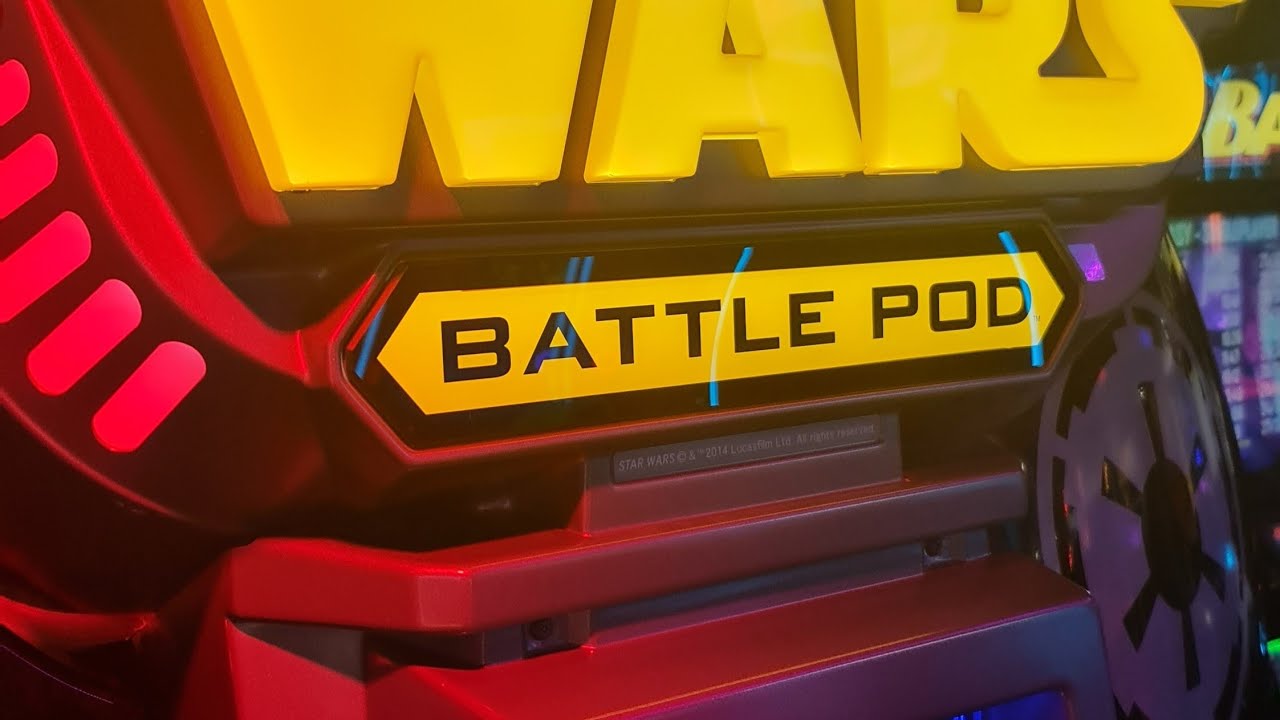 Star Wars Battle Pod Arcade Game - Center Parcs Les Bois-Francs - YouTube