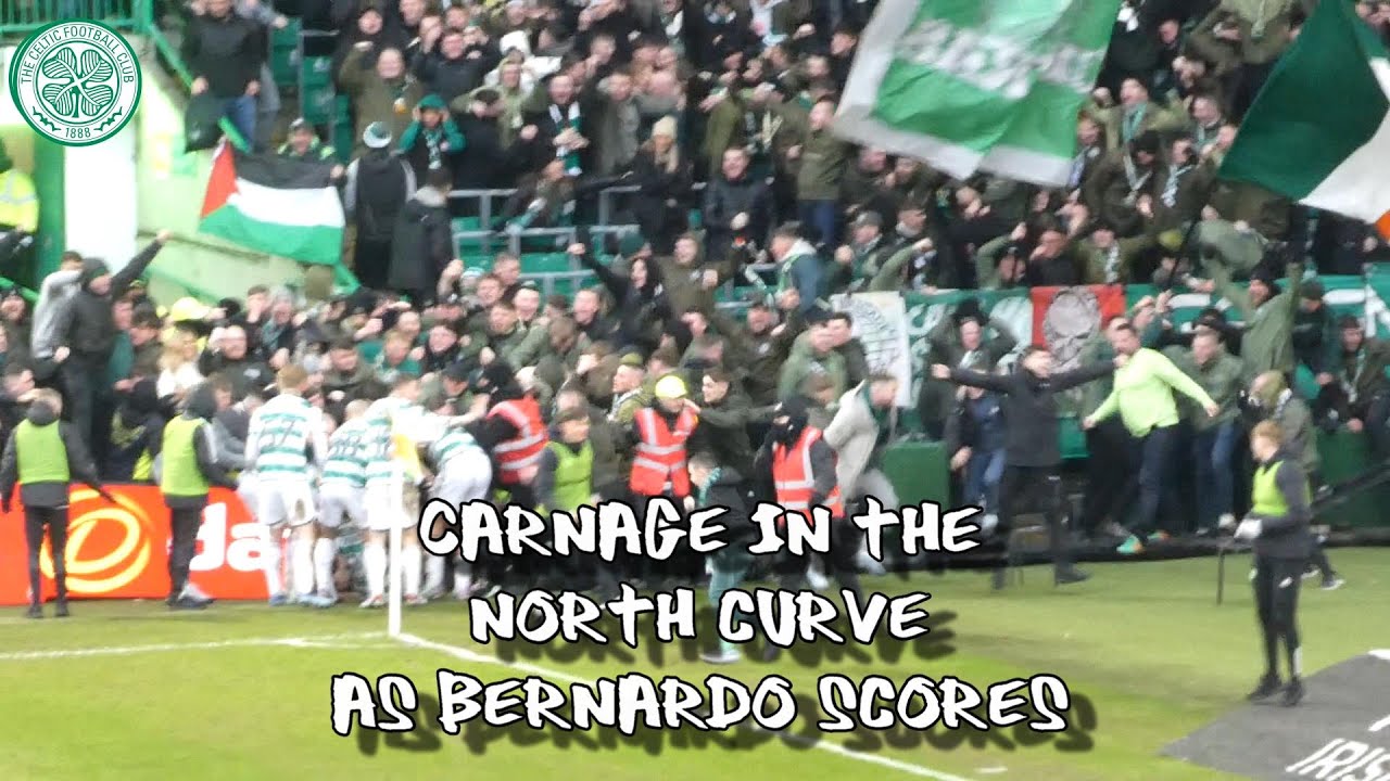 Carnage in North Curve as Bernardo Scores - Celtic 2 - Rangers 1 - 30. ...