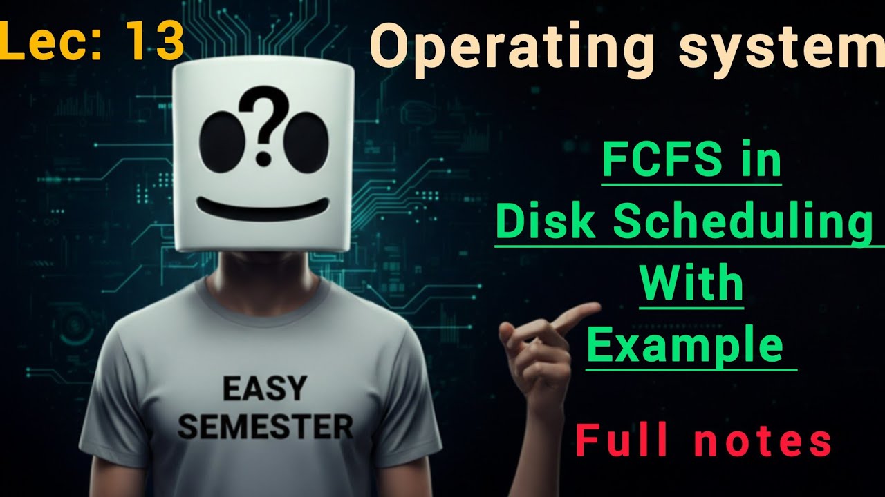 FCFS Disk Scheduling Algorithms in Operating System | Example and Total ...