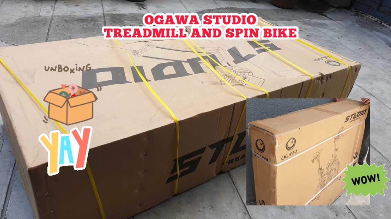 UNBOXING AND ASSEMBLY OF MY OGAWA STUDIO TREADMILL II SPIN BIKE II THE ...