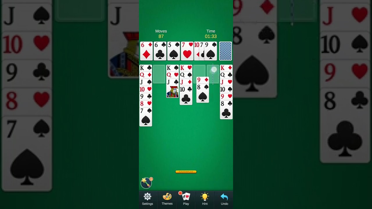 Solitaire/ 5 straight wins/Amazing! - YouTube