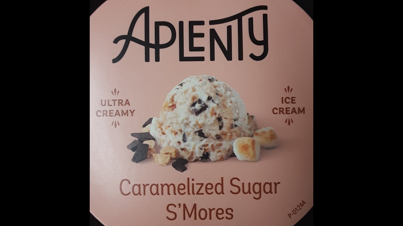Aplenty Caramelized Sugar S'Mores Ice Cream Tasting - YouTube