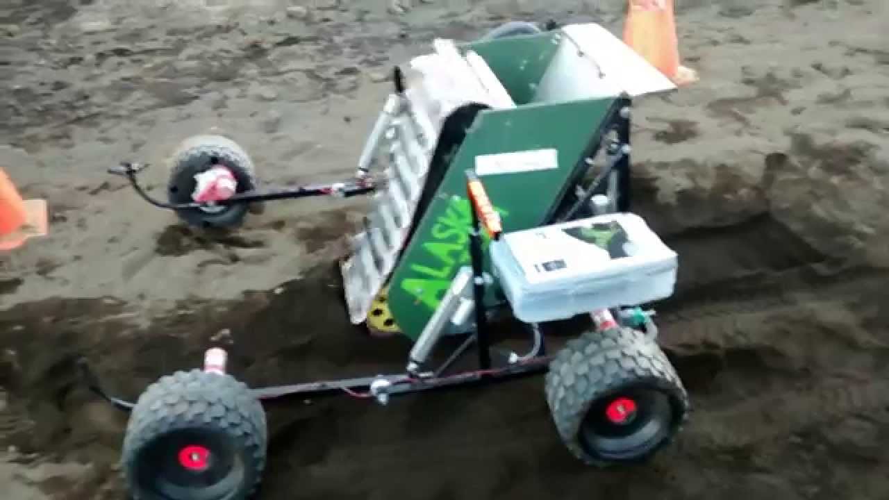 Robot full autonomy mining on volcano - YouTube