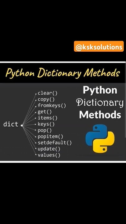 Python-S3: Dictionaries in Python | Dictionary methods in python | Dictionaries syntax - YouTube