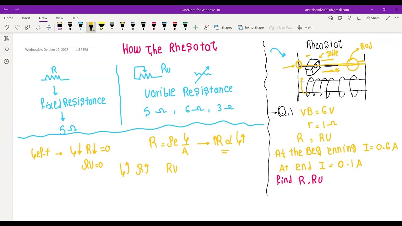 how the rehostat (variable resistance) work - YouTube