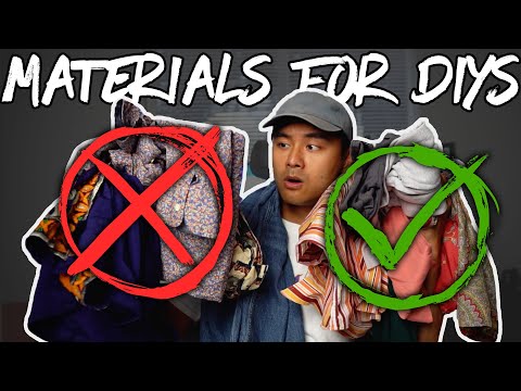 How I Buy/Choose DIY MATERIAL and PATTERNS at the Thrift Store | JULIUS
