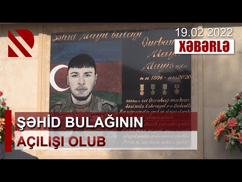 Şəhid bulağının açılışı olub - Şəhid Mayıl Qurbanovun xatirəsinə yaşadığı ünvanda bulaq inşa edilib