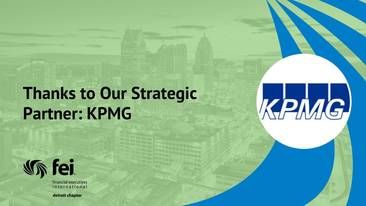 Thanks to Our Strategic Partner: KPMG - FEI Detroit - YouTube