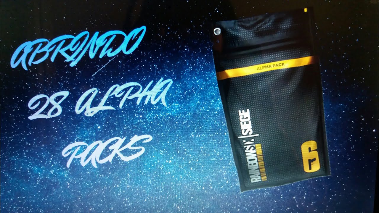 ABRINDO ALPHA PACKS NO R6 (PS4) - YouTube