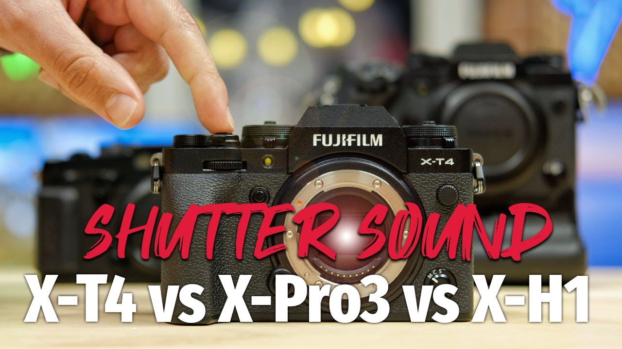 Shutter sound Fujifilm X-T4 vs X-Pro3 vs X-H1 🔥 | ¿Cuál es tu favorito? | Análisis Fujifilm en ...