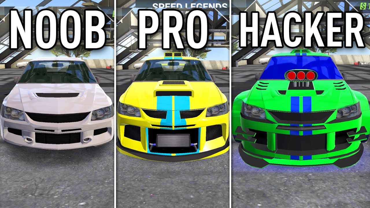 NOOB vs PRO vs HACKER - MITSUBISHI LANCER EVO 9 tuning/driving - Speed ...