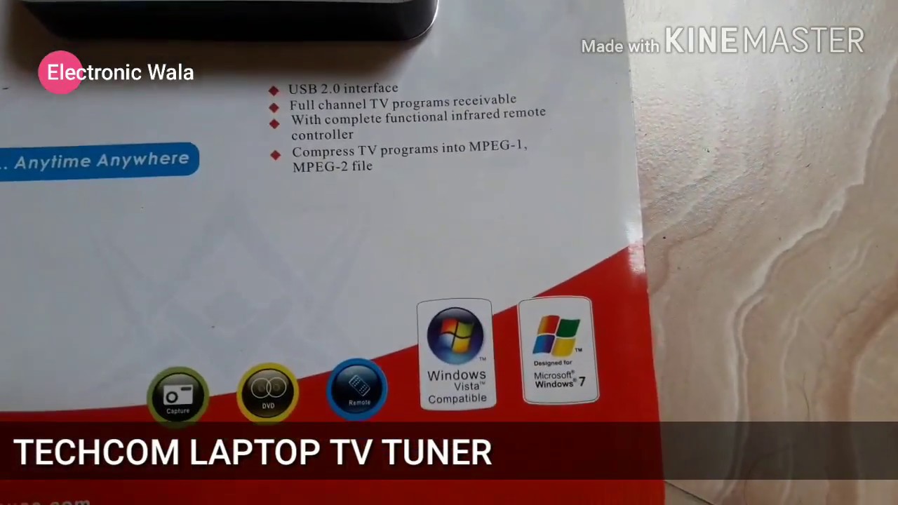 TECHCOM LAPTOP TV TUNER - YouTube