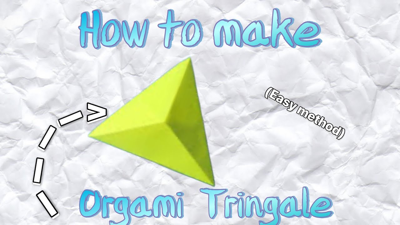How to make orgami triangle (easy method) - YouTube