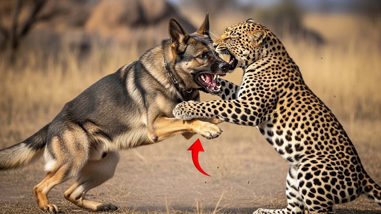 German Shepherd Raises Leopard Like a Brother Instinct Turns Their Bond ...