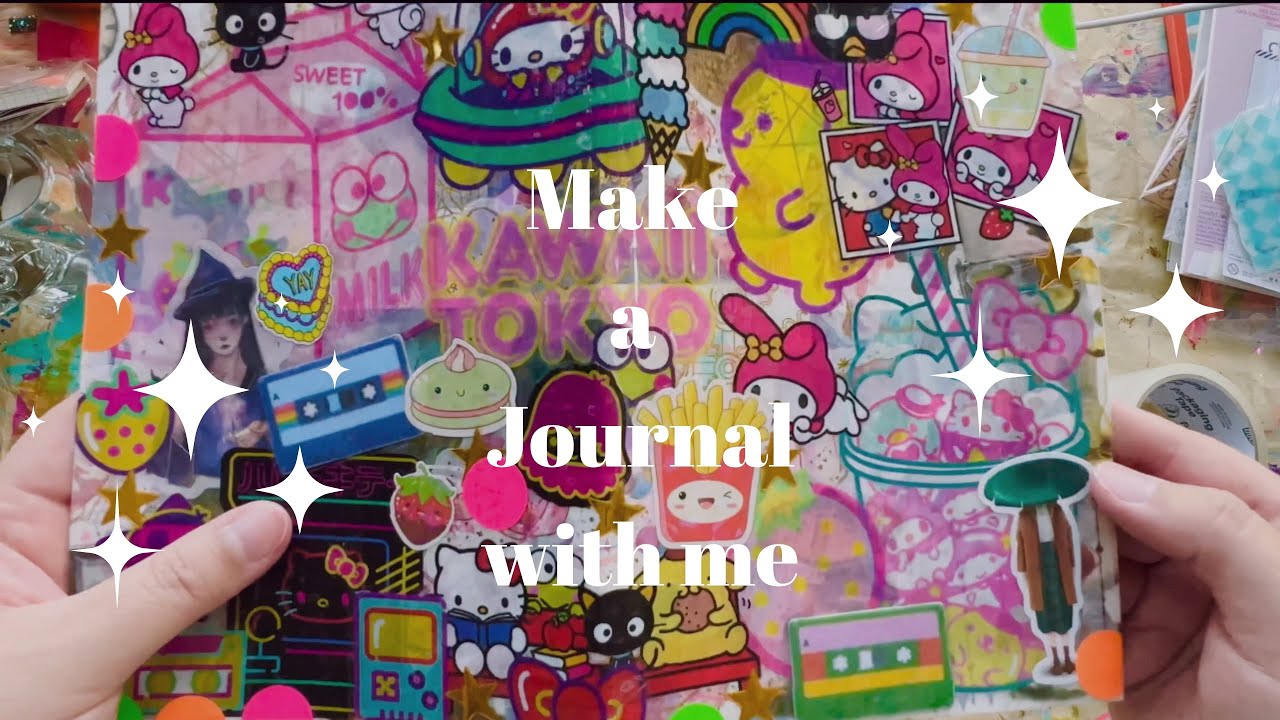 Let's make a creative journal | using stickers 🌈 - YouTube