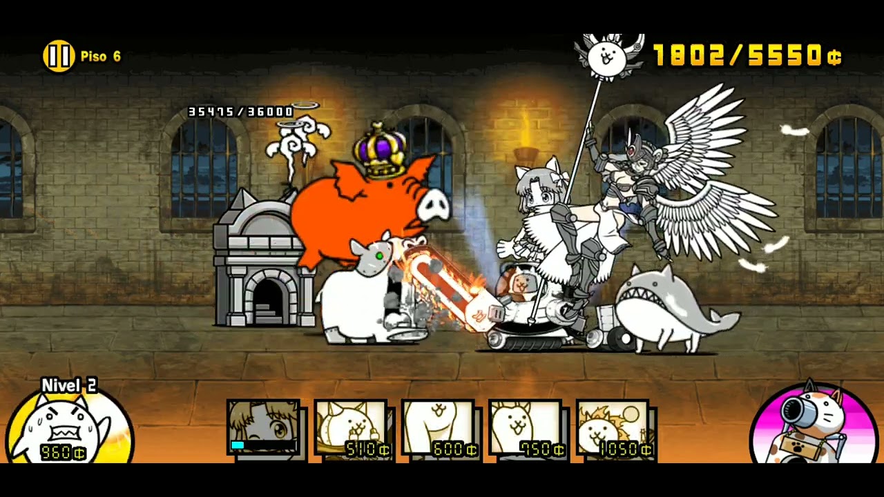 the batle cats ( piso 6 ) etapas de leyenda. - YouTube