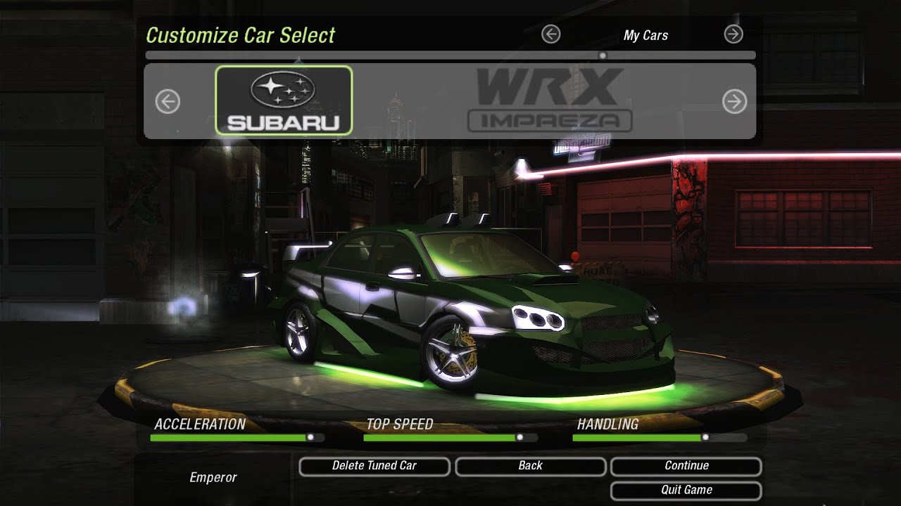NFS Underground 2 | Subaru Impreza WRX | Customization and Gameplay ...