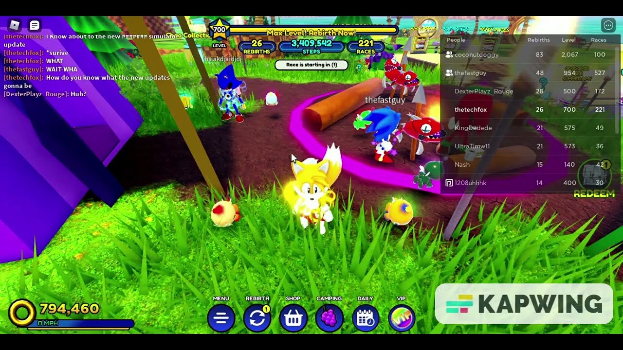 UNLOCKING ANGLER BIG AND CAMPER KNUCKLES! SONIC SPEED SIMULATOR w/ FANS ...