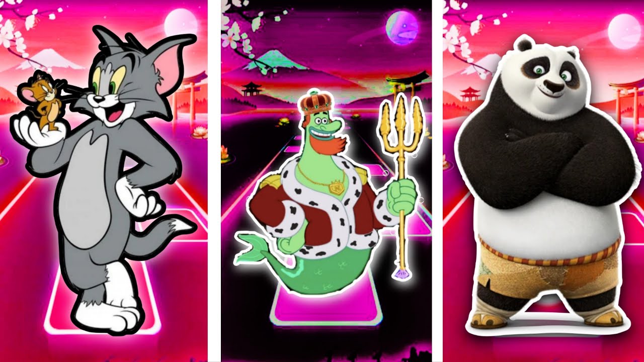TILES HOP #21 TOM AND JERRY SPONGE BOB KUNFU PANDA - YouTube