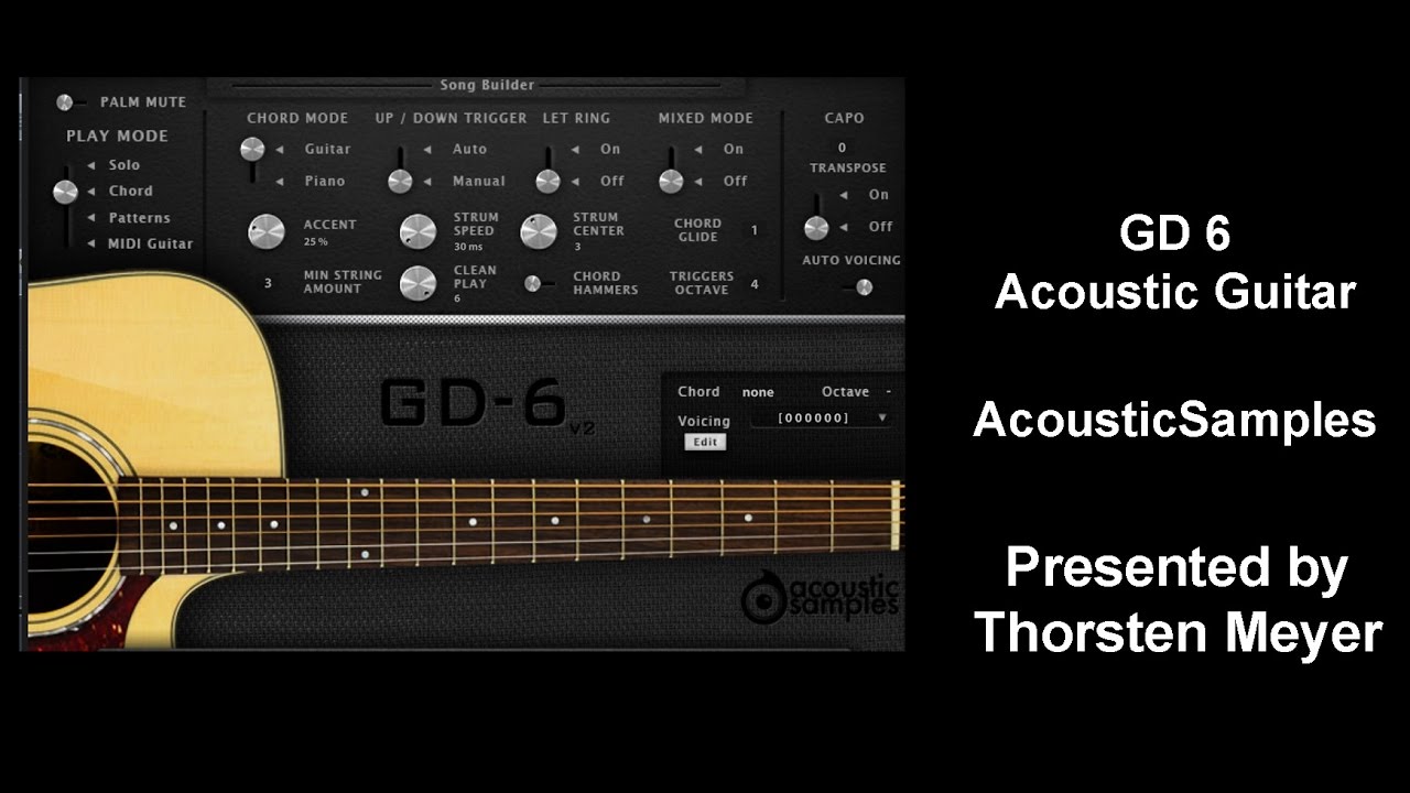 GD 6 Acoustic Guitar from AcousticSamples - YouTube