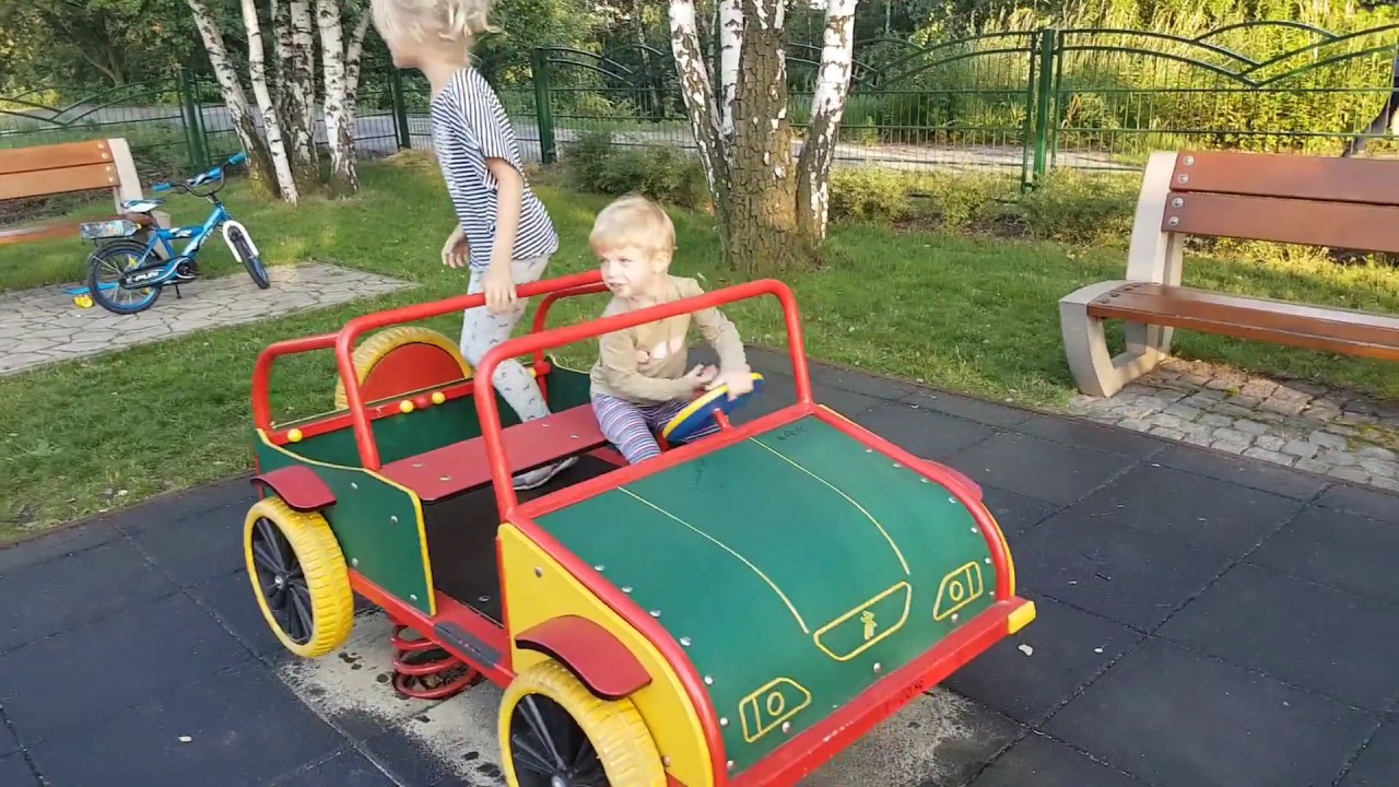Funny Car Fun Toy For Children on Playground - YouTube
