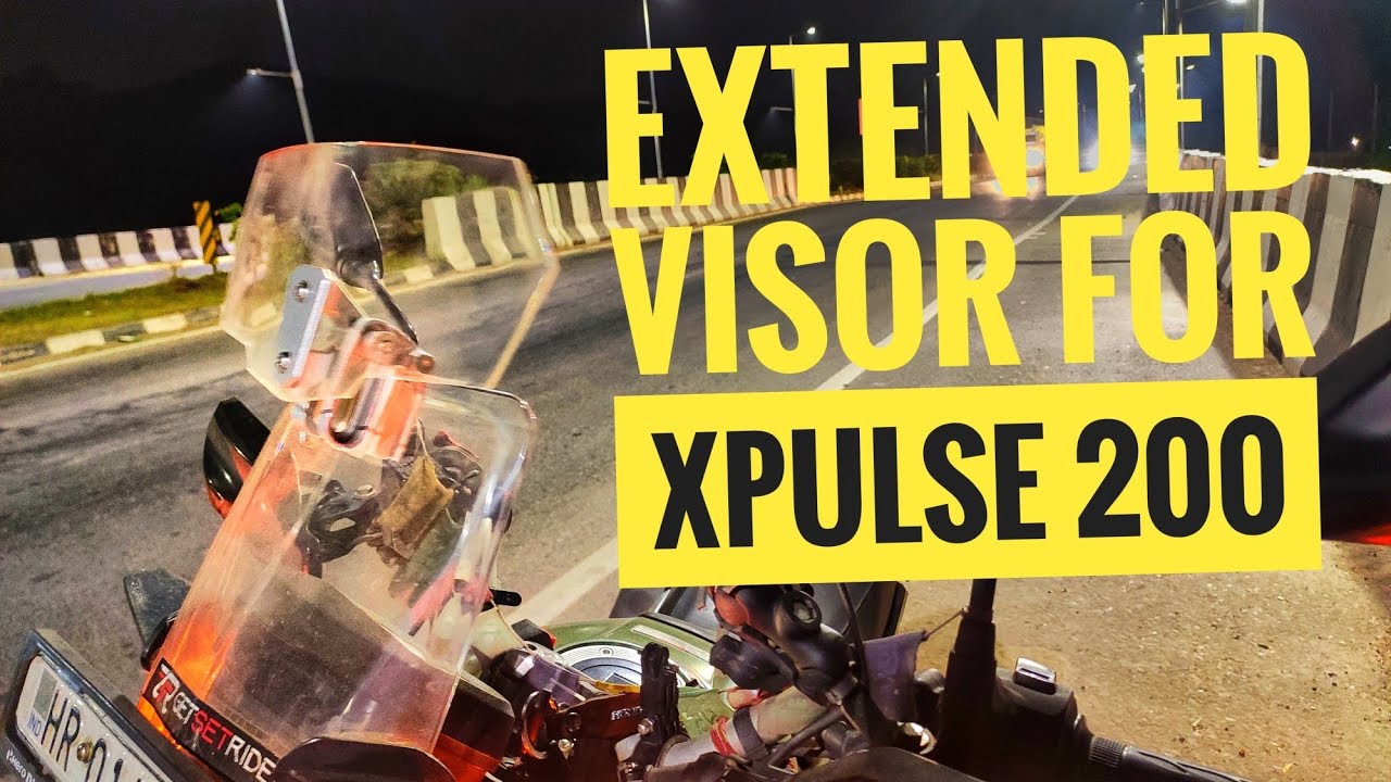 Windshield Extender || How to install visor extender || Xpulse 200 ...