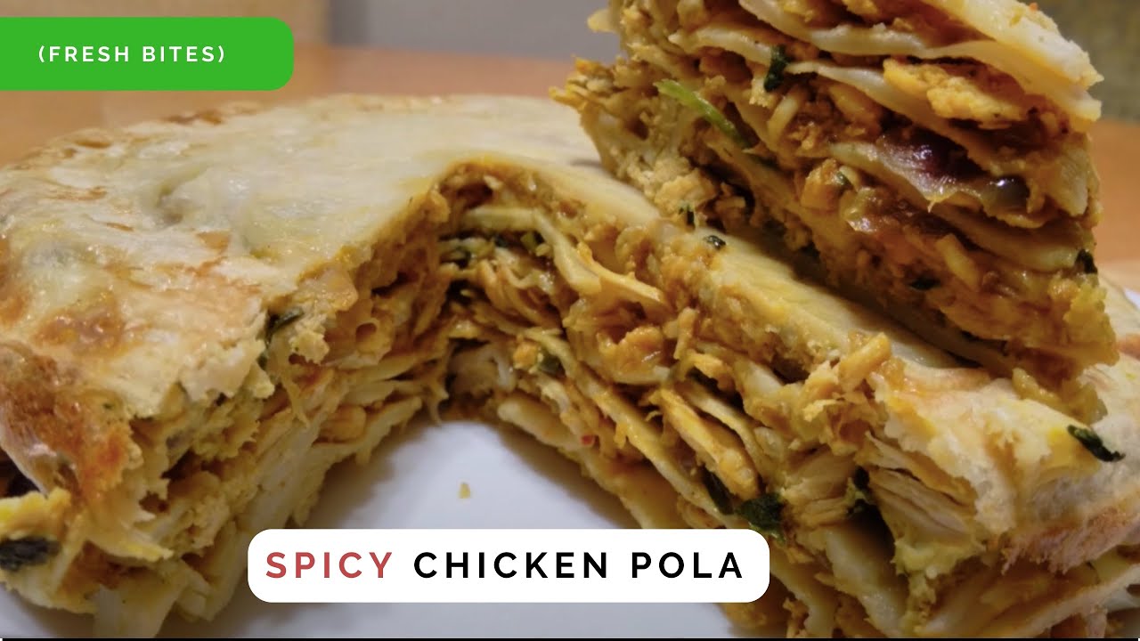 Spicy Chicken Pola | Stove top Chicken cake - YouTube