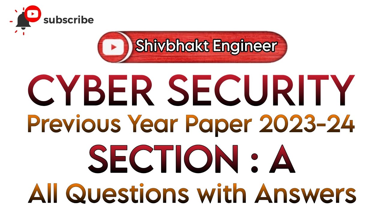 cyber security previous year paper|#paper#subscribe#cybersecurity# ...