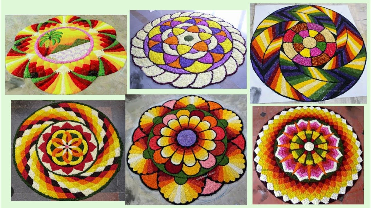 Pookkalam designs /Latest 100+ Pookkalam Designs/1st Prize Pookkalam ...