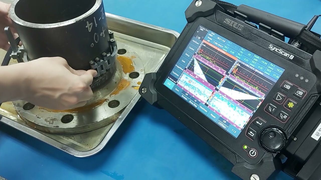 PAUT Solution for Flange pipe Weld - YouTube